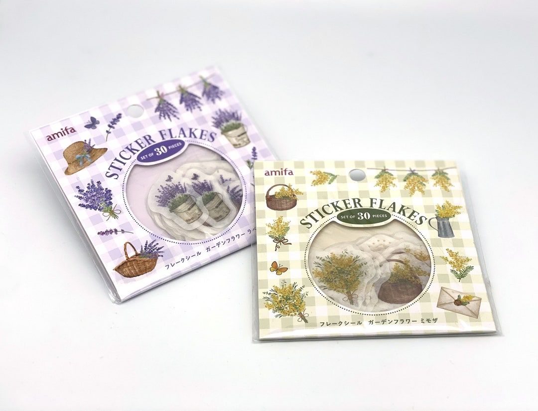 Lavender / Acacia Stickers Labels Stickers - Etsy