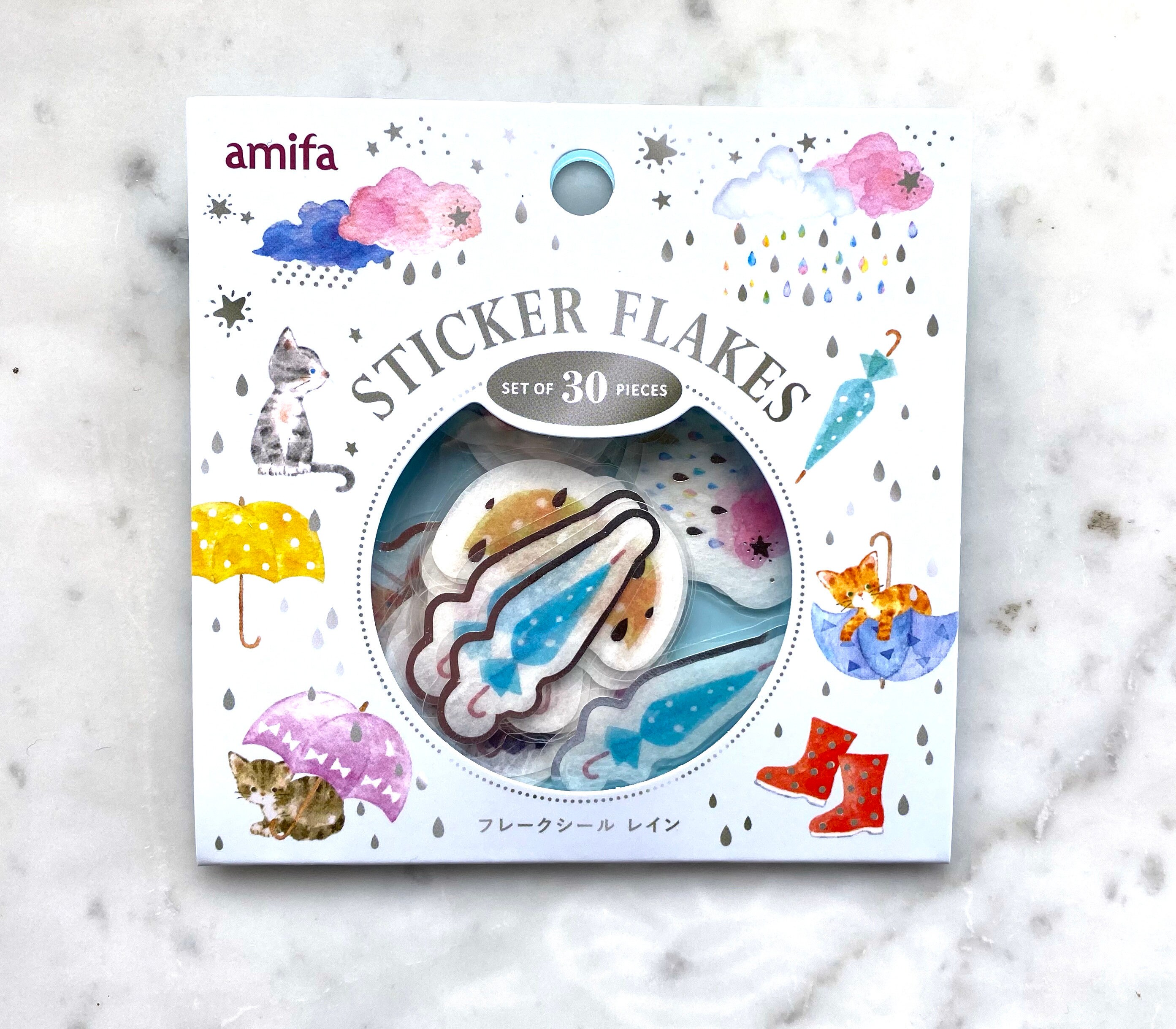 Sticker Etiketten Aufkleber Regen Wetter Wolken - Etsy.de