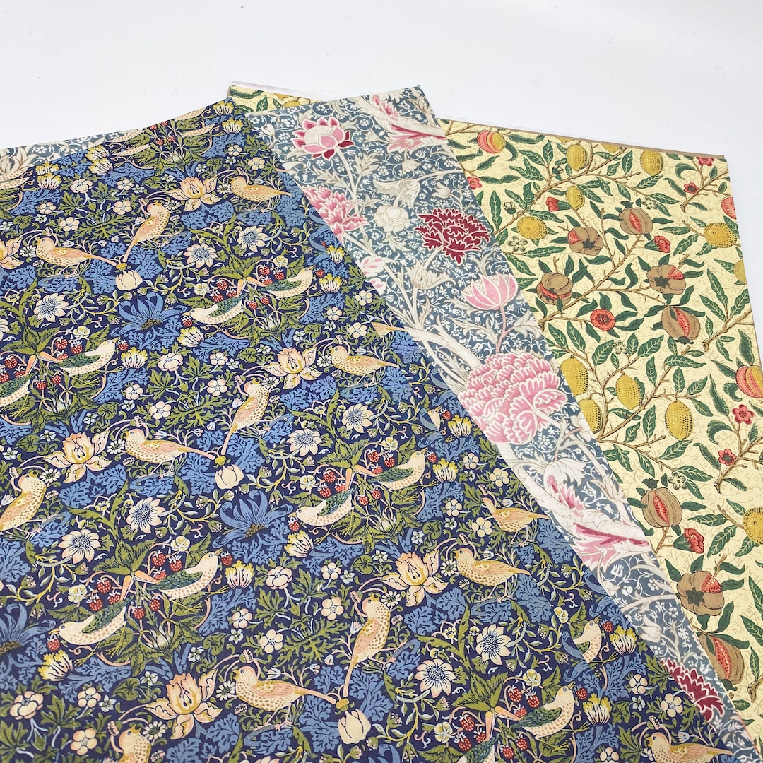 A4 Sheet of Paper, Collage Paper, William Morris - Etsy