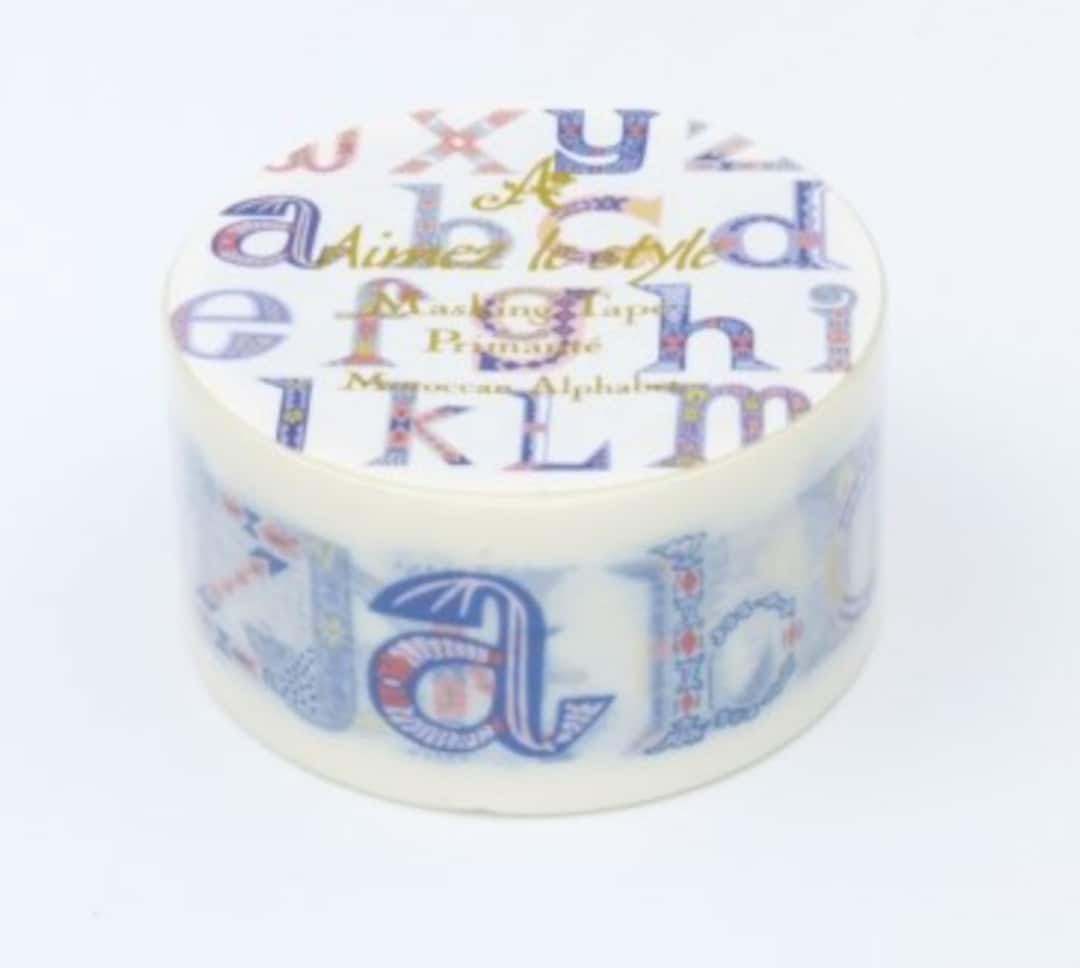 Moroccan Alphabet 28mm/7m Washi Tape / Masking ... - Etsy.de
