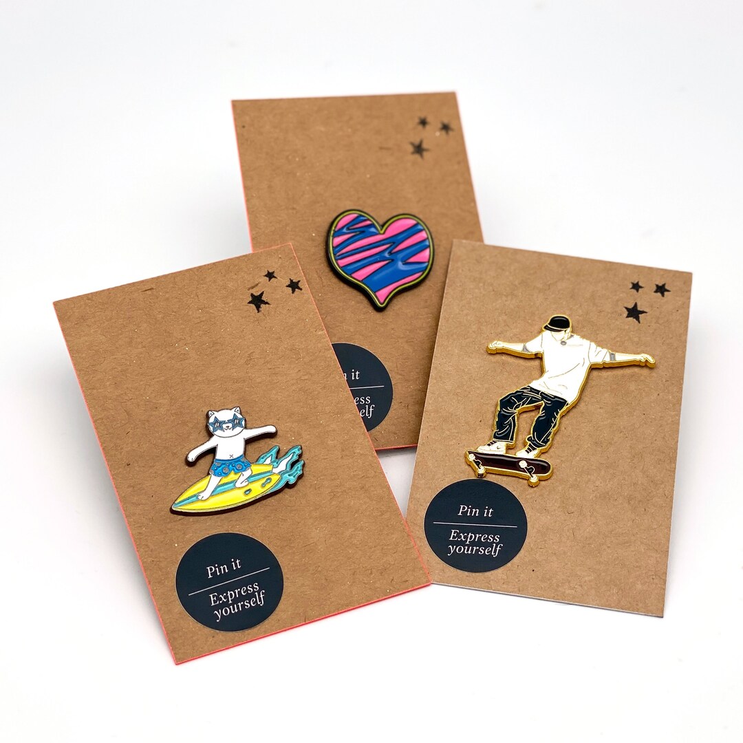 Pins Skater Surfer Heart - Etsy