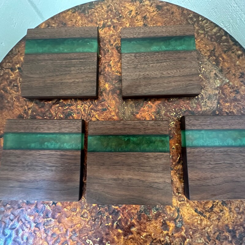 Epoxy Coasters - Etsy