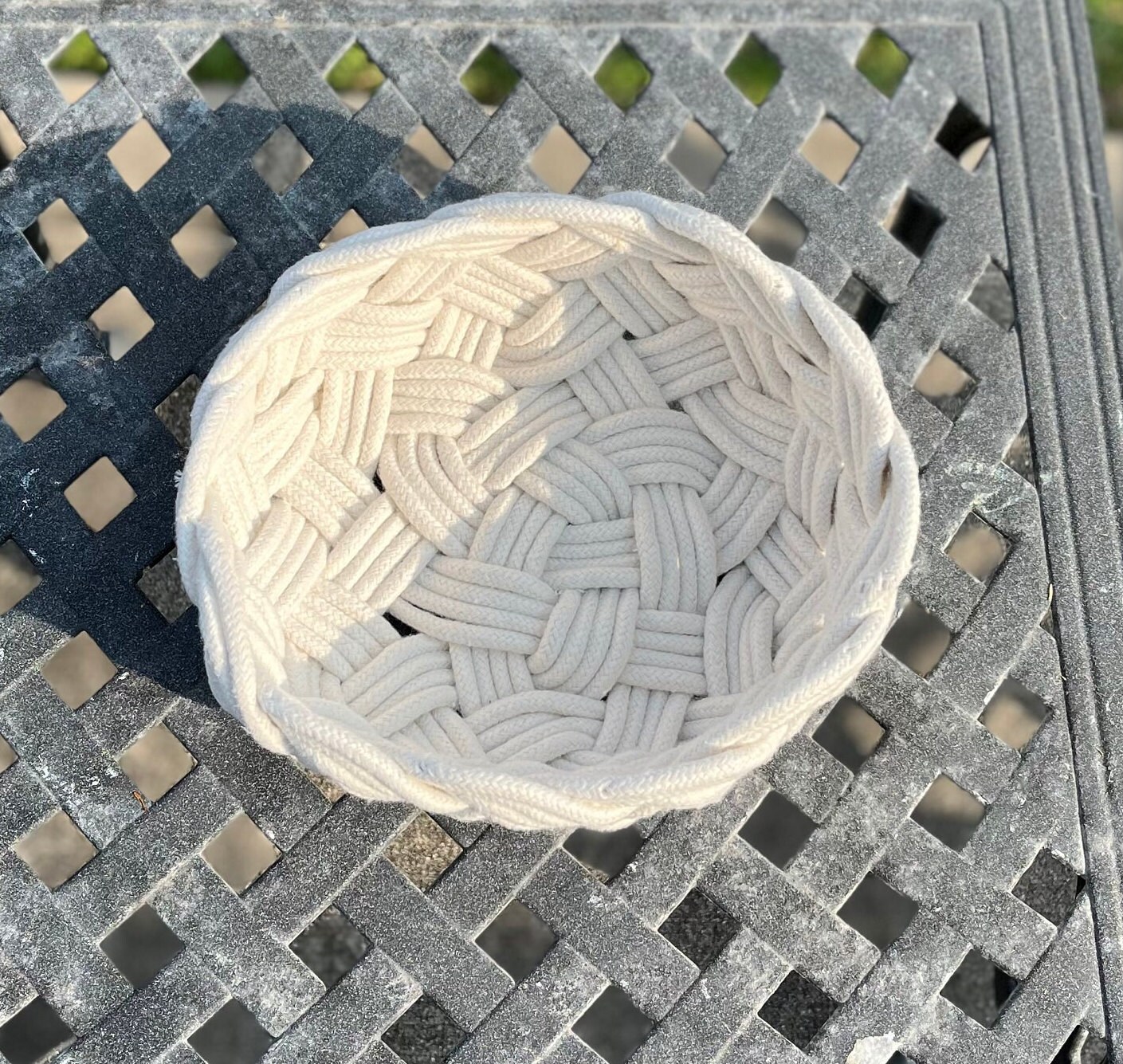 Braided Rope Bowl, Kitchen Fruit Bowl, Kitchen Fruit Basket, Braided ...