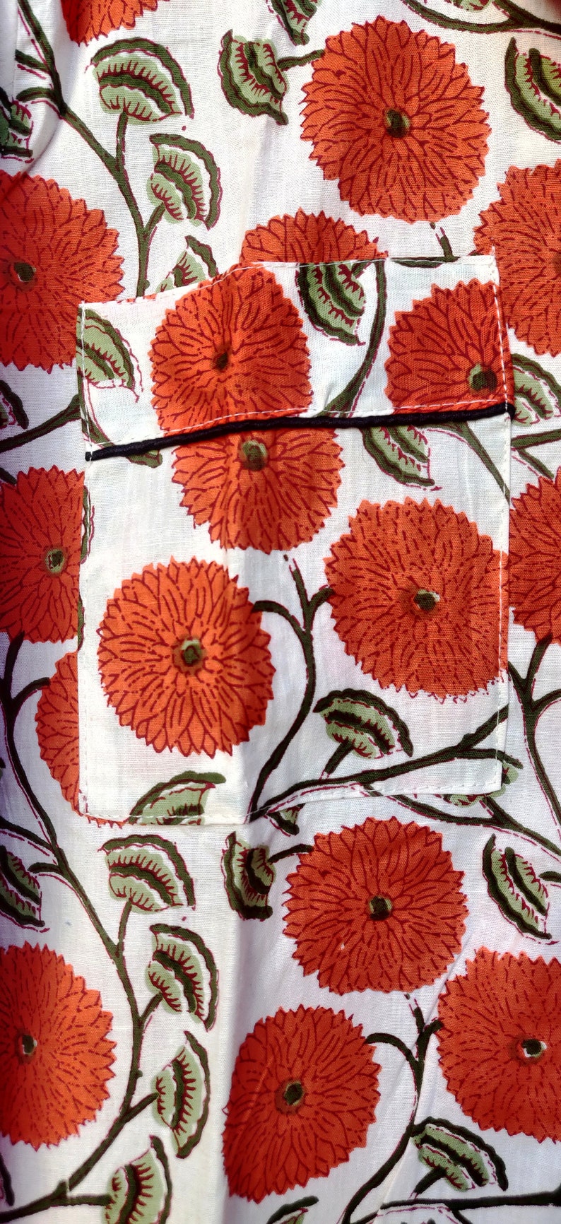 Women Cotton Pajama Set Screen Print Luxury Nightwear Pjs - Etsy