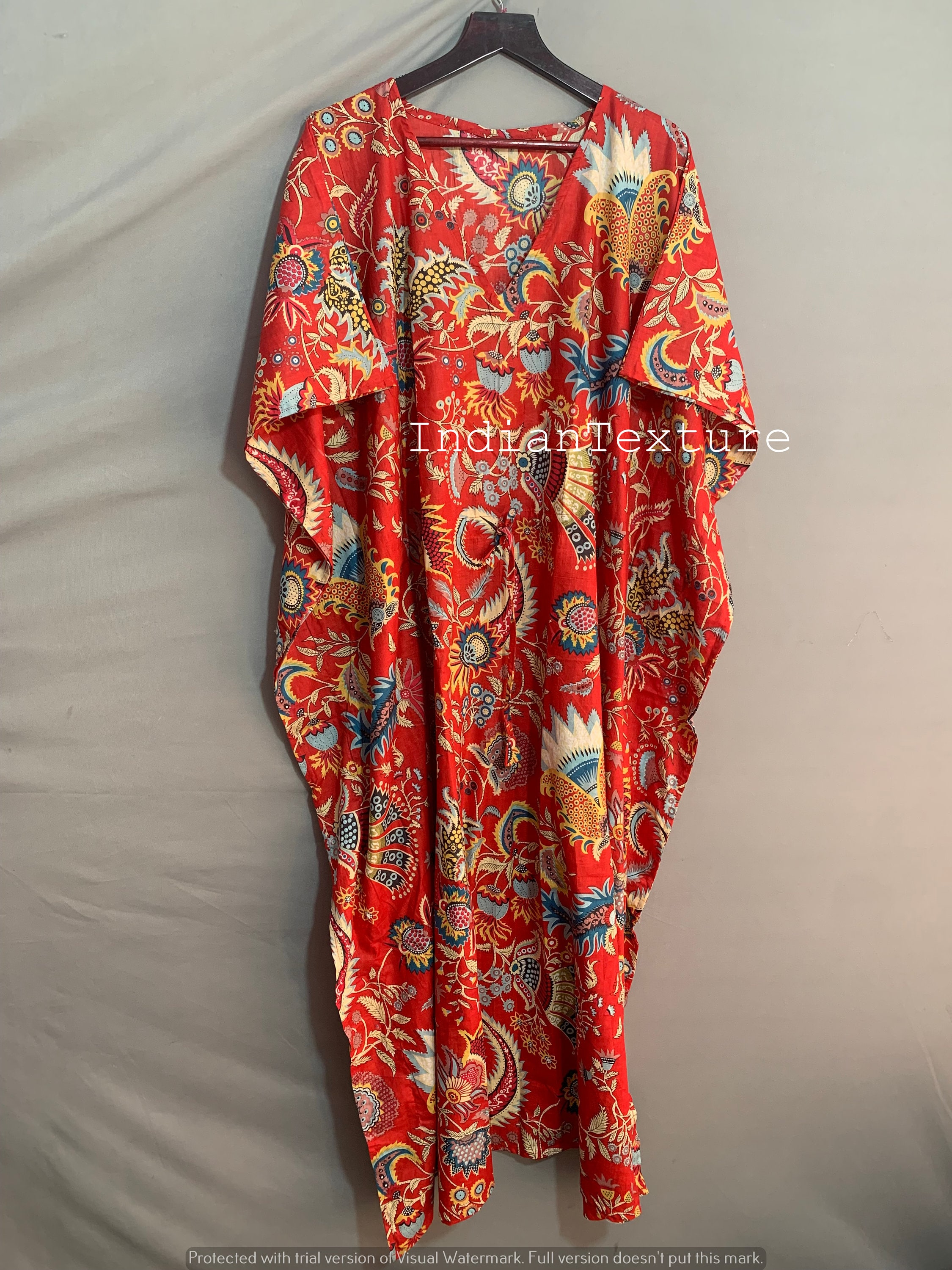 Cotton Maxi Kaftan, Indian Floral Kaftan, Long Caftan,dress for to Be ...