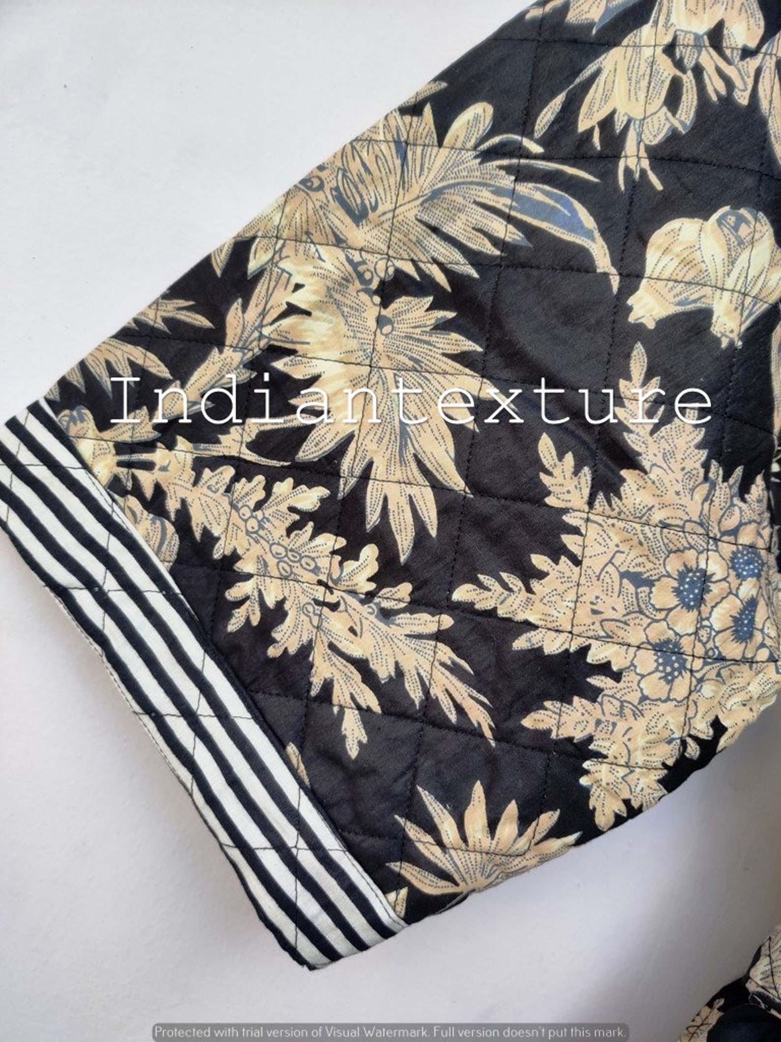 Quilted Robe Quilted Kimono Robes Traditional Kimono - Etsy