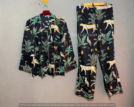 100% Cotton Pajama Set Night Wear Bridesmaid Pajama Set - Etsy