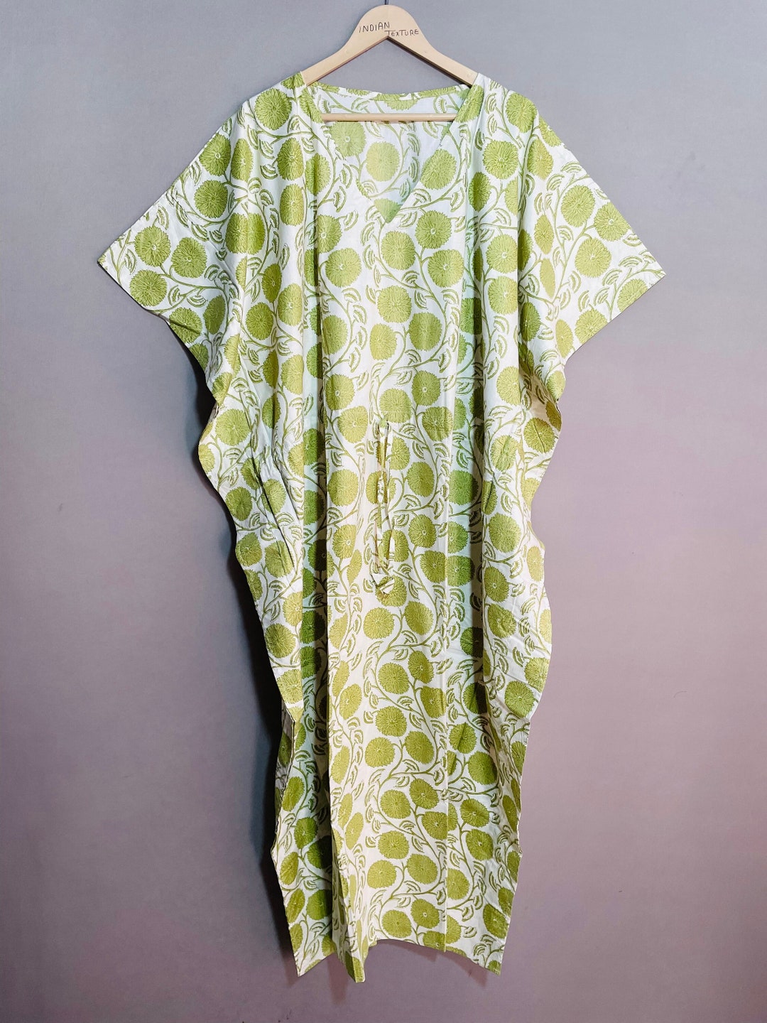 Kaftan, Indian Cotton Kaftan, Long Caftan, Dress for to Be Moms, Beach ...