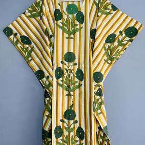 Indian Cotton Kaftan Dress, Women Luxury Kaftan Dress, Comfy Kaftan ...