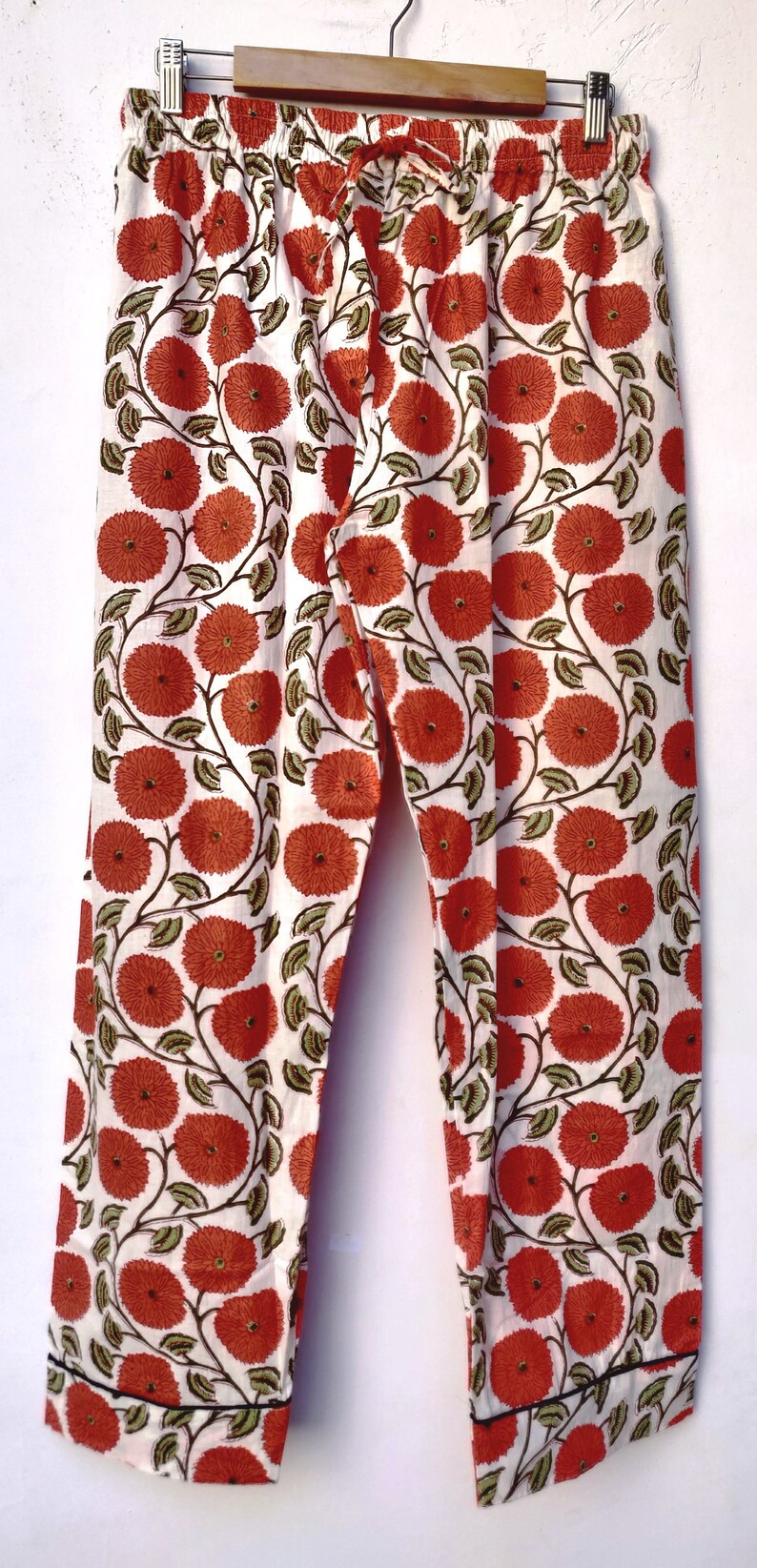 Women Cotton Pajama Set Screen Print Luxury Nightwear Pjs - Etsy