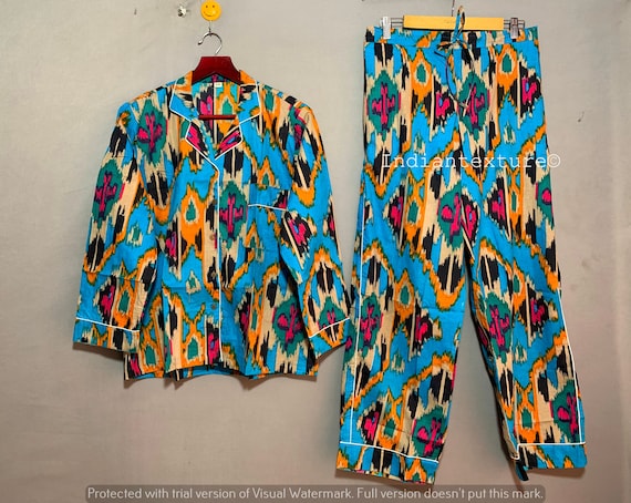 100% Cotton Pajama Set Night Wear Bridesmaid Pajama Set - Etsy