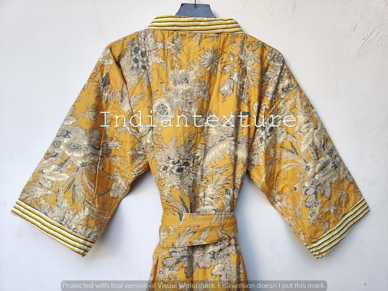 SALE Indian Cotton Quilted Robe Quilted Kimono Robes - Etsy