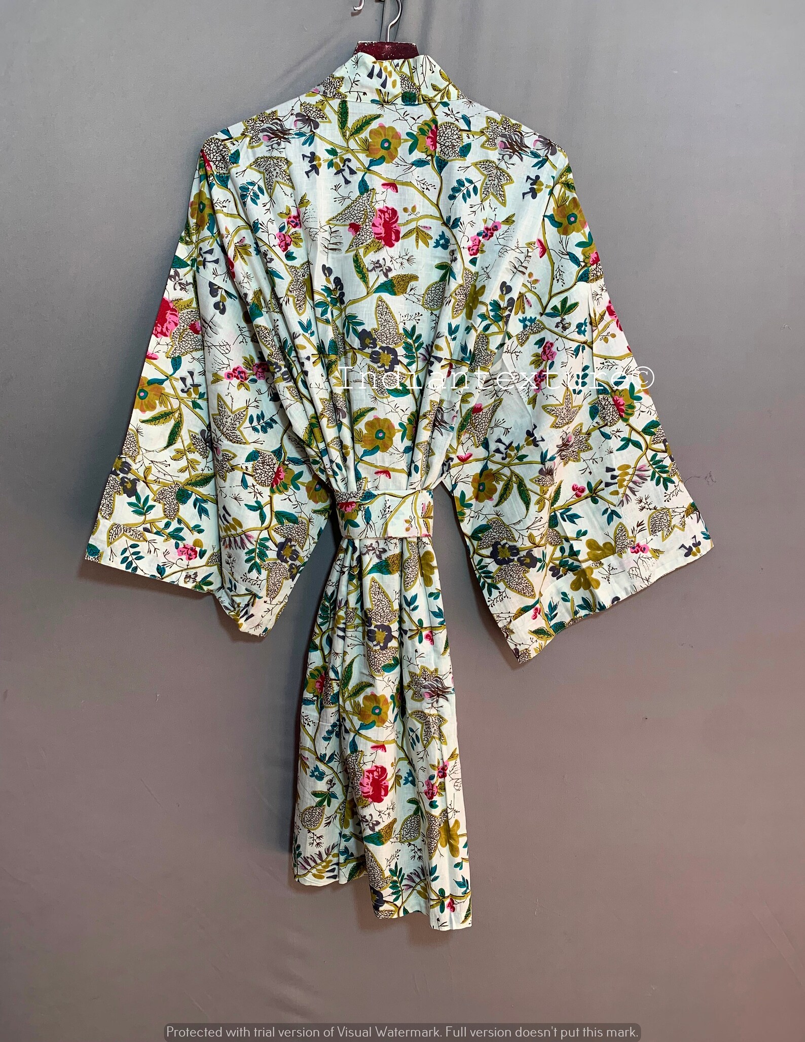 Bath Robe Cotton Robekimono Indian Pure Cotton Jungle Print - Etsy