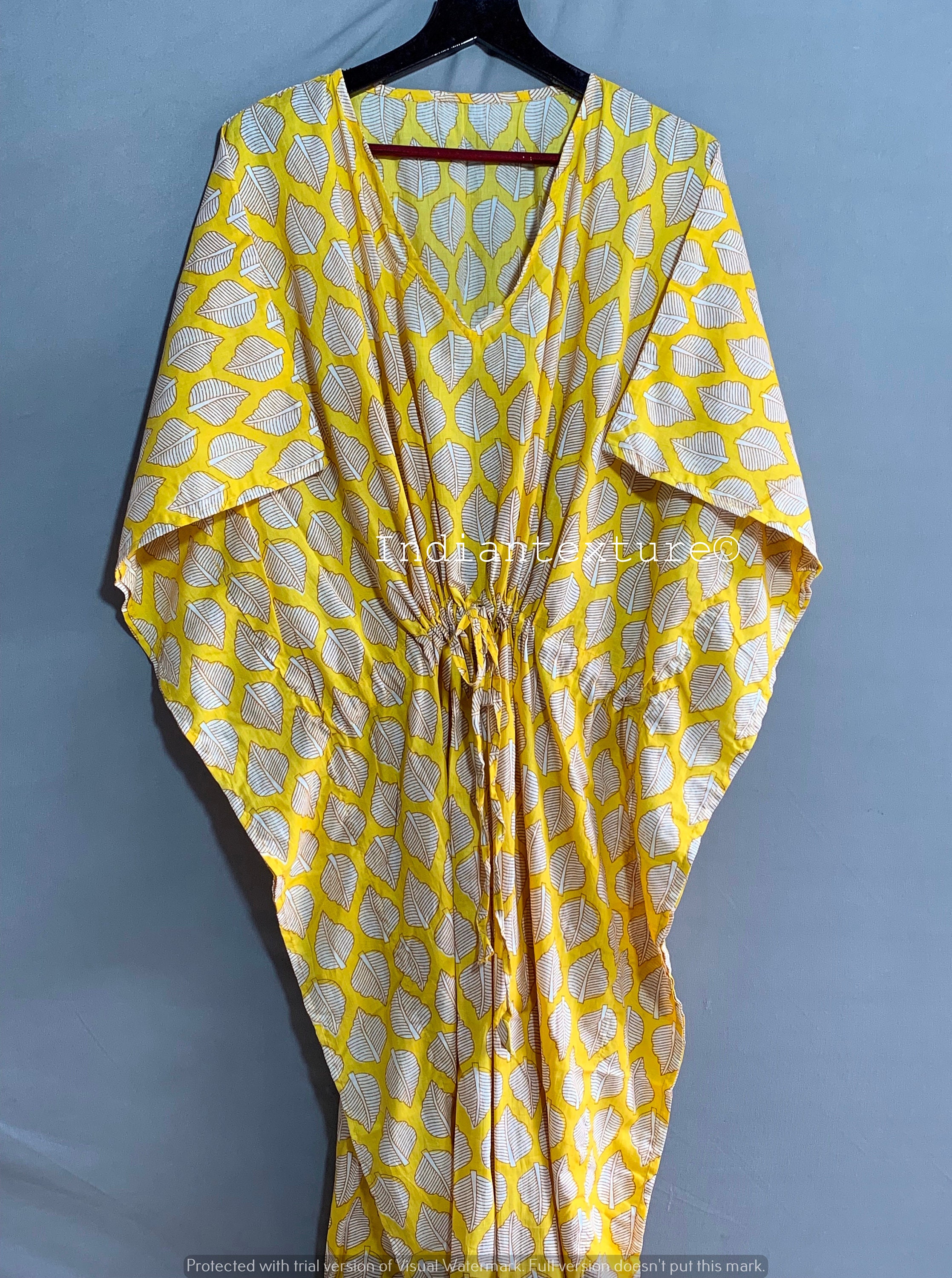 Indian Cotton Kaftan, Indian Floral Kaftan, Long Caftan,dress for to Be ...
