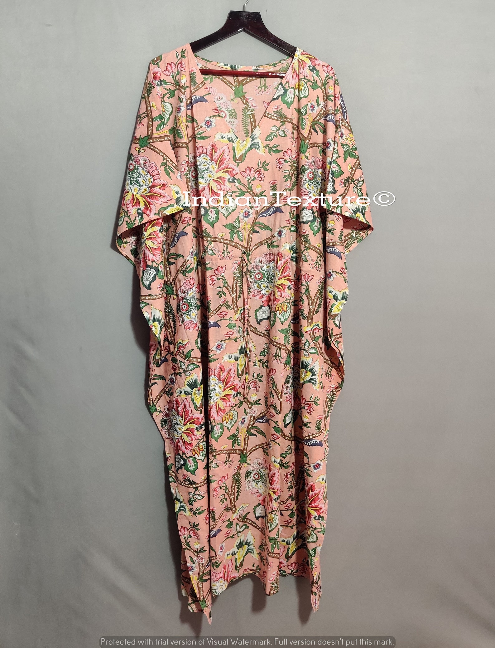 New ! Cotton Kaftan, Indian Floral Kaftan, Long Caftan,dress for to Be ...