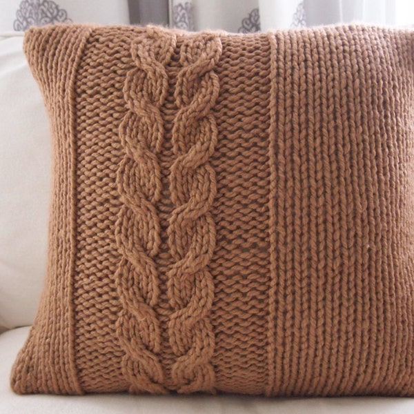 Knitted Pillow Sham - Etsy