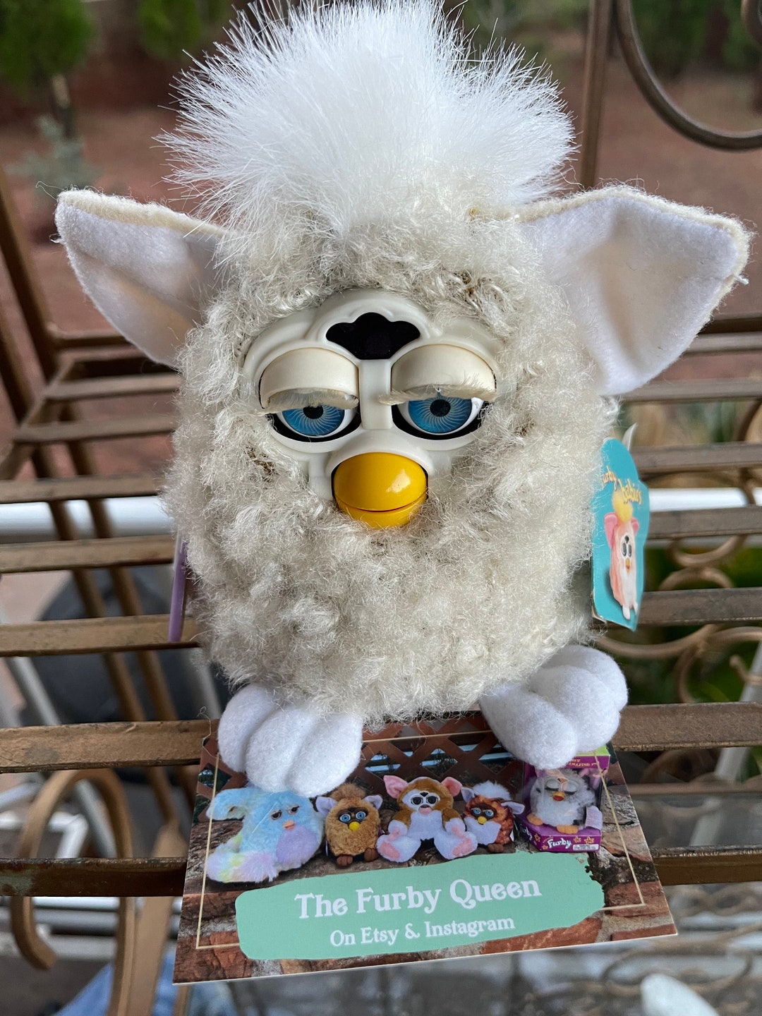 Adopt a Furby Baby wooloo 1999 Tiger Electronics Rare Sheep Furby Baby ...