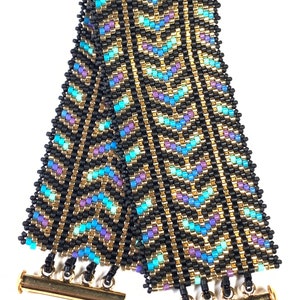 PATTERN - Single Peyote - Ombre Arrows Bracelet - Etsy