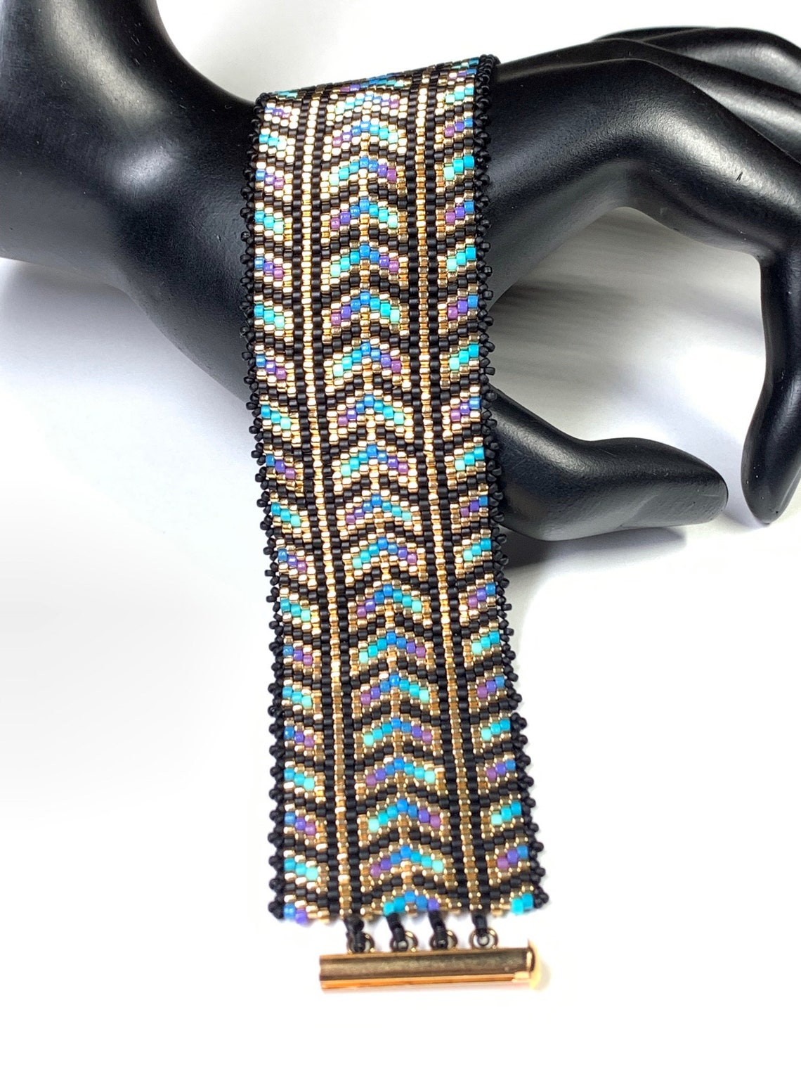 PATTERN Single Peyote Ombre Arrows Bracelet | Etsy