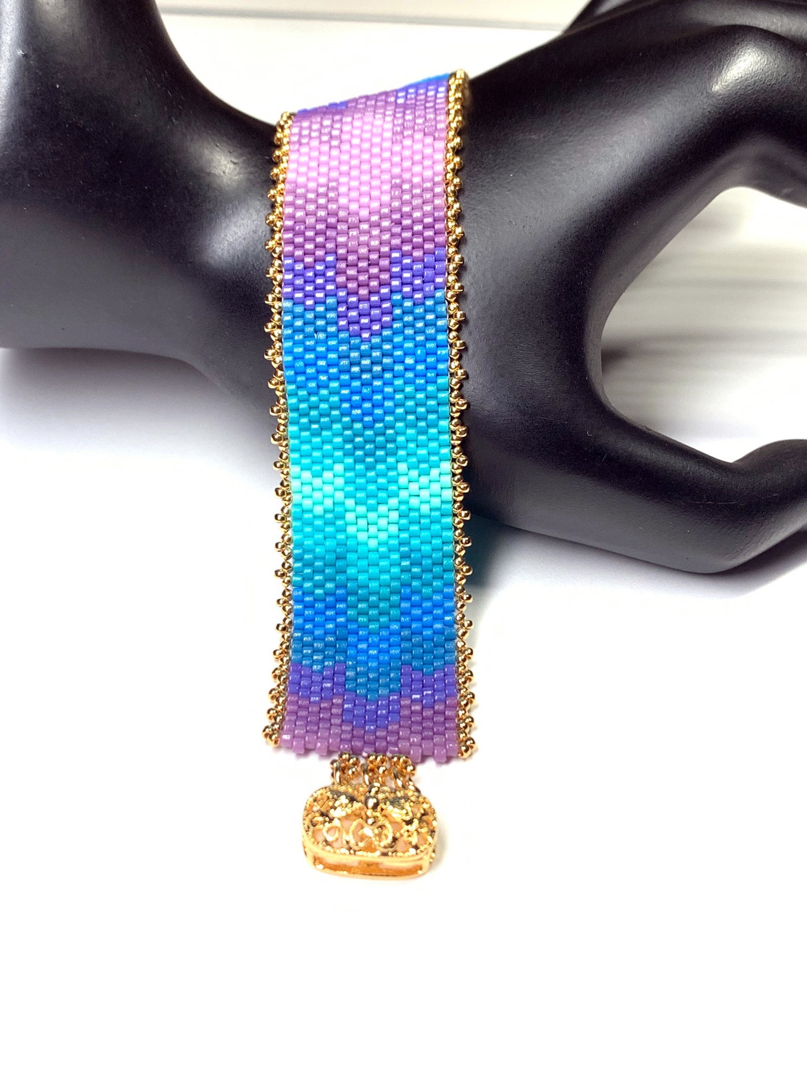 PATTERN - Single Peyote - Quilted Arrows Bracelet - Etsy