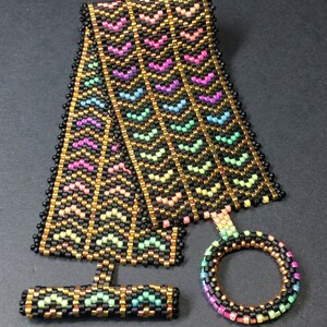 PATTERN - Single Peyote - Diagonal Arrows Bracelet - Etsy