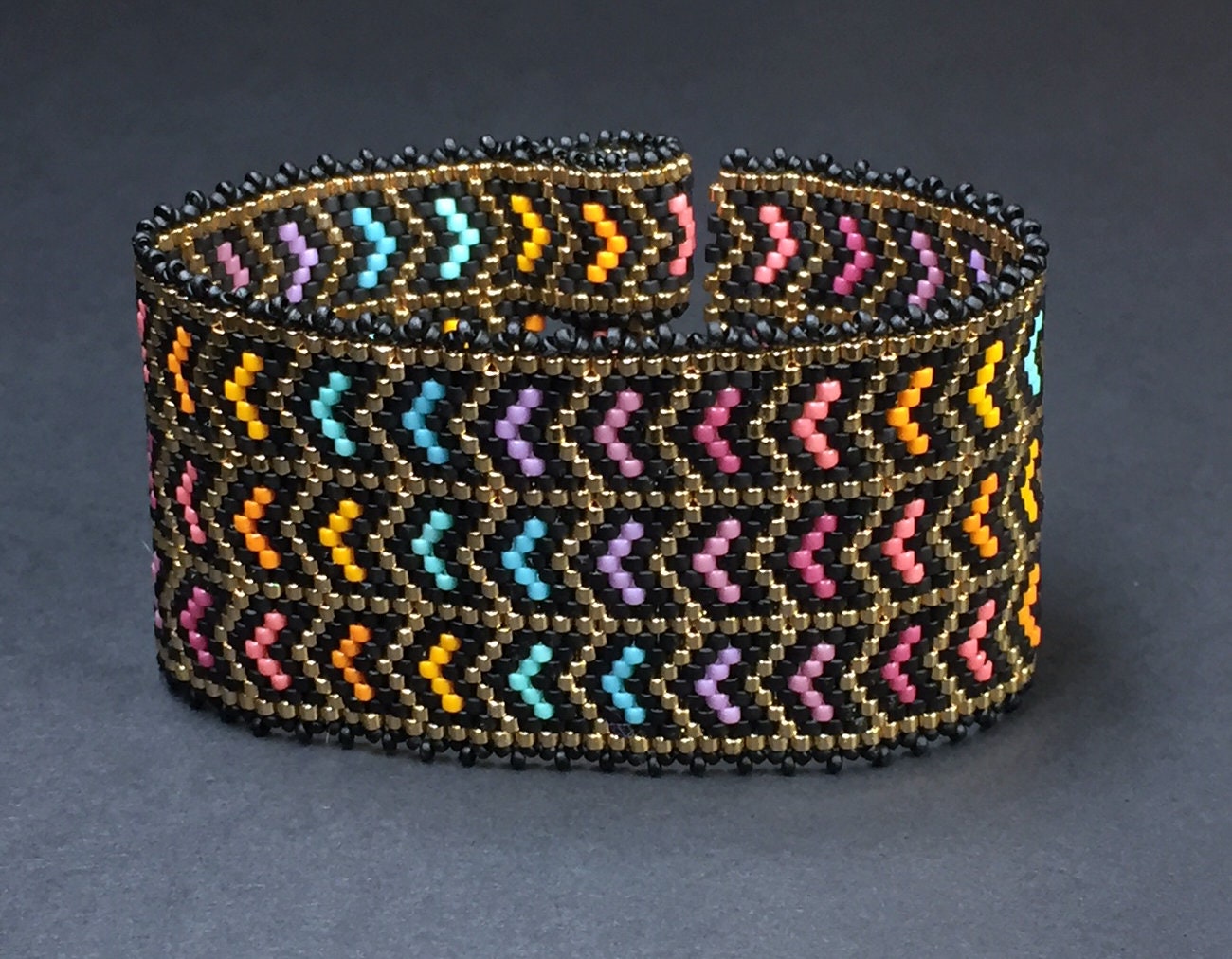 PATTERN Single Peyote Diagonal Arrows Bracelet - Etsy Canada