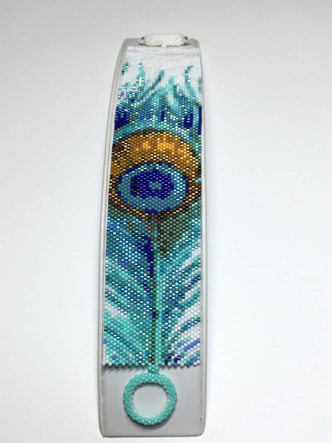 PATTERN Single Peyote Peyote Fancy Peacock Feather - Etsy