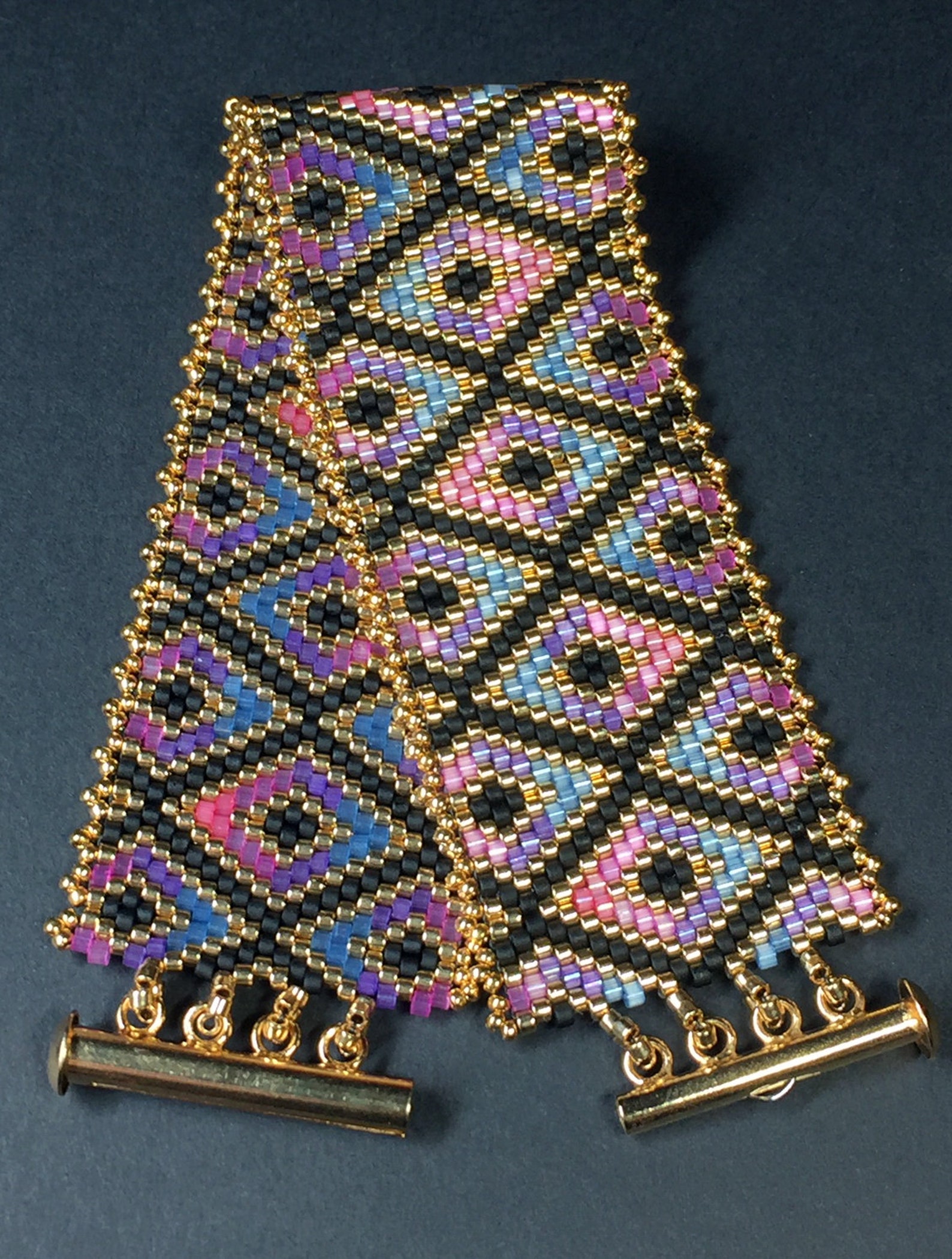 PATTERN Single Peyote Diamond Pathways Bracelet - Etsy
