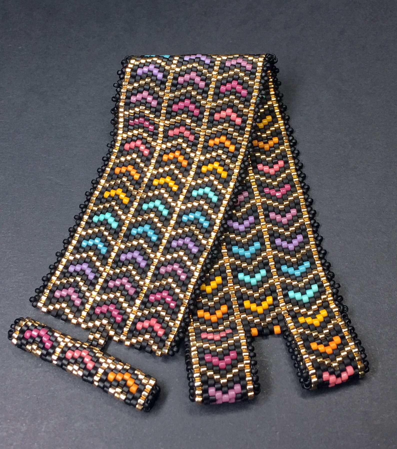 PATTERN Single Peyote Diagonal Arrows Bracelet - Etsy Canada