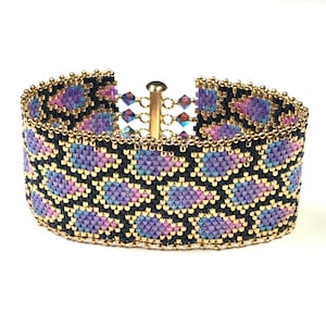 PATTERN - Single Peyote - Dragon Scales Bracelet - Etsy