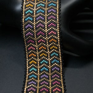 PATTERN - Single Peyote - Diagonal Arrows Bracelet - Etsy