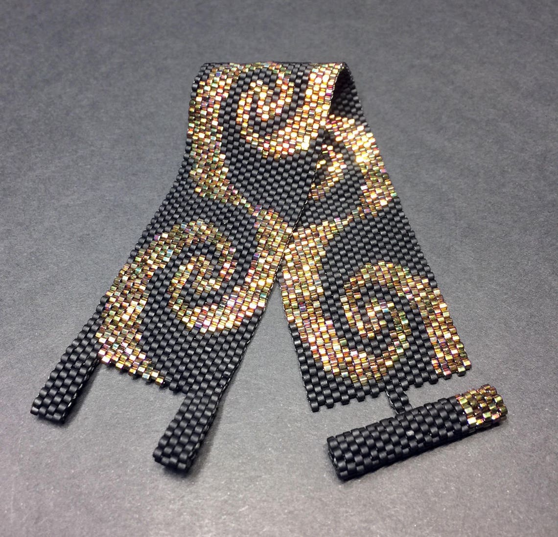 PATTERN - Single Peyote - Simply Swirls Bracelet - Etsy