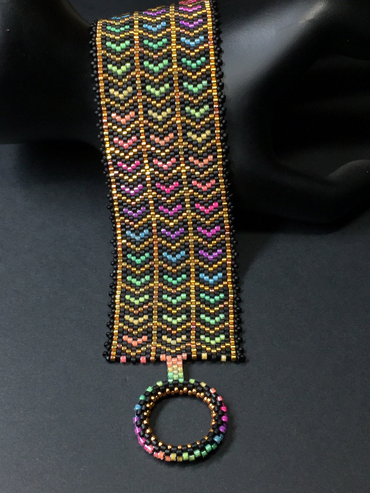 PATTERN - Single Peyote - Diagonal Arrows Bracelet - Etsy
