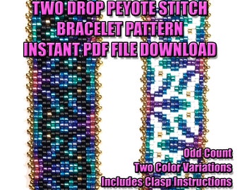 2 Drop Peyote Stitch - Etsy