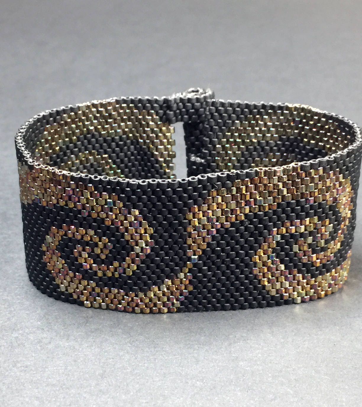 PATTERN - Single Peyote - Simply Swirls Bracelet - Etsy