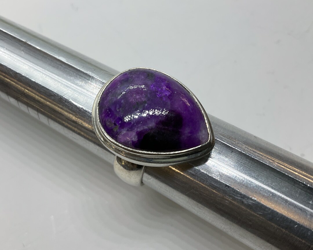 Sugilite Ring Sugilite in Sterling Silver Sterling Silver Ring Sugilite ...