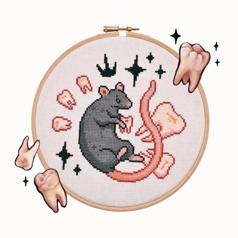 Rat Embroidery - Etsy