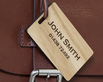 Laser Engraved Luggage Tags - Etsy