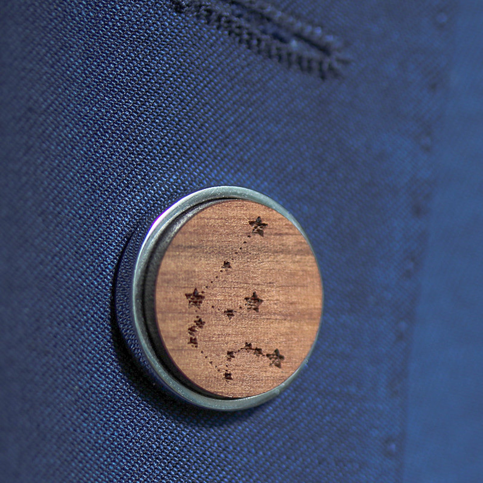 Celestial Constellation Custom Lapel Pin, Badge, Zodiac Star Sign ...