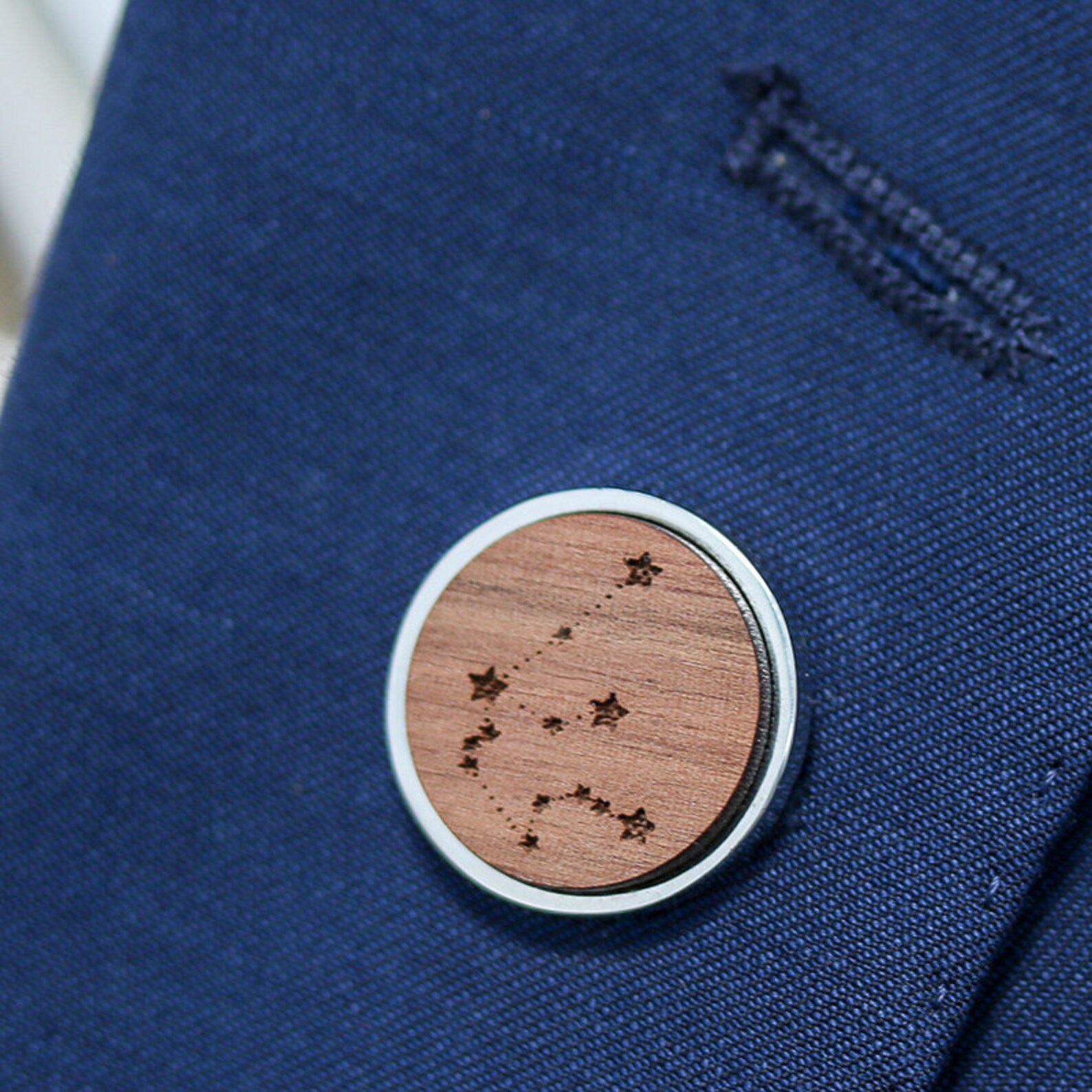 Celestial Constellation Custom Lapel Pin, Badge, Zodiac Star Sign ...