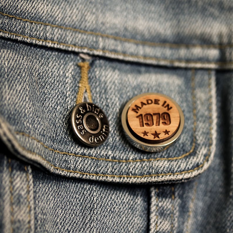 Lapel Pin Best Friend Badge Birthday Gift Unique Pin Birthdate - Etsy