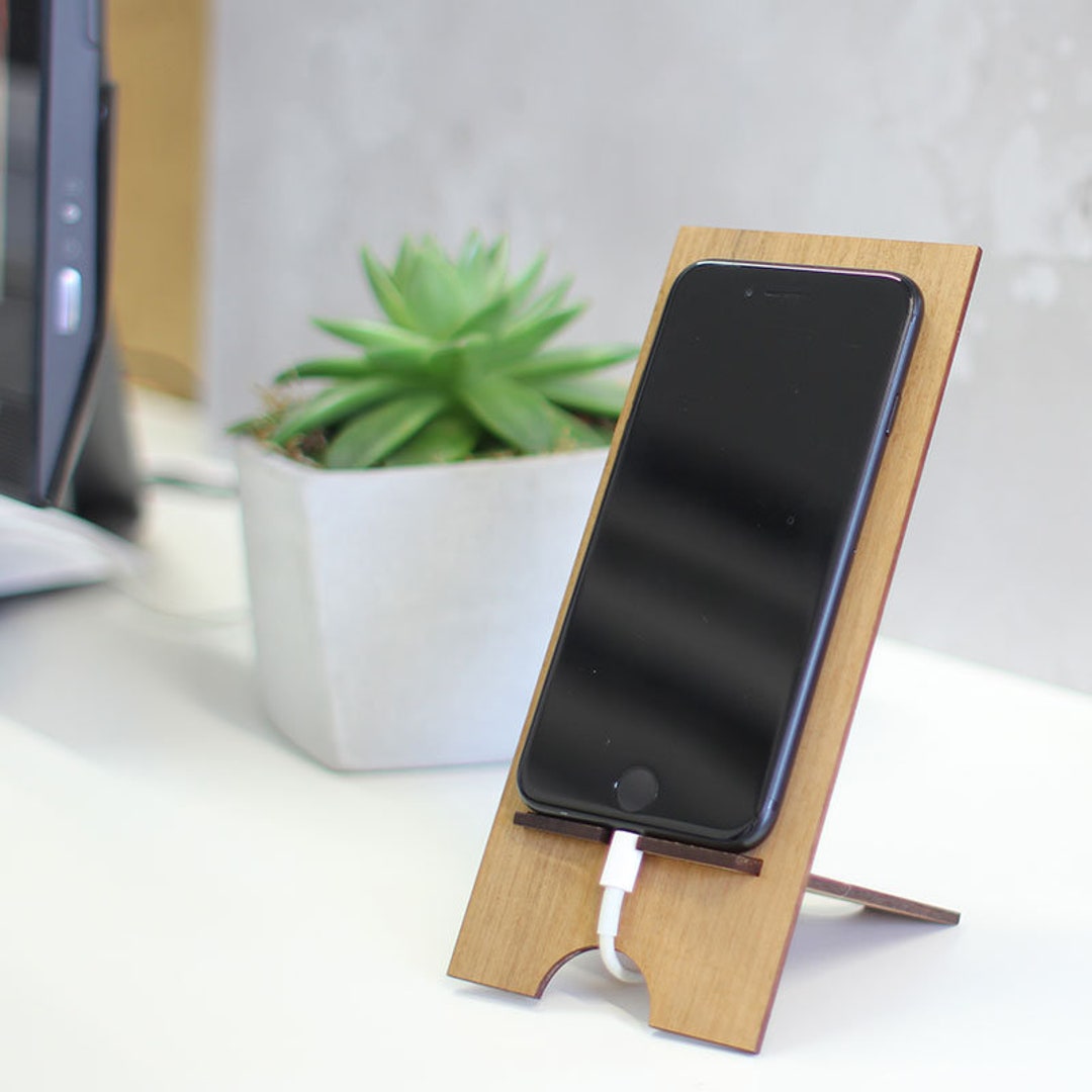 Support de téléphone portable en bois, support de téléphone portable ...