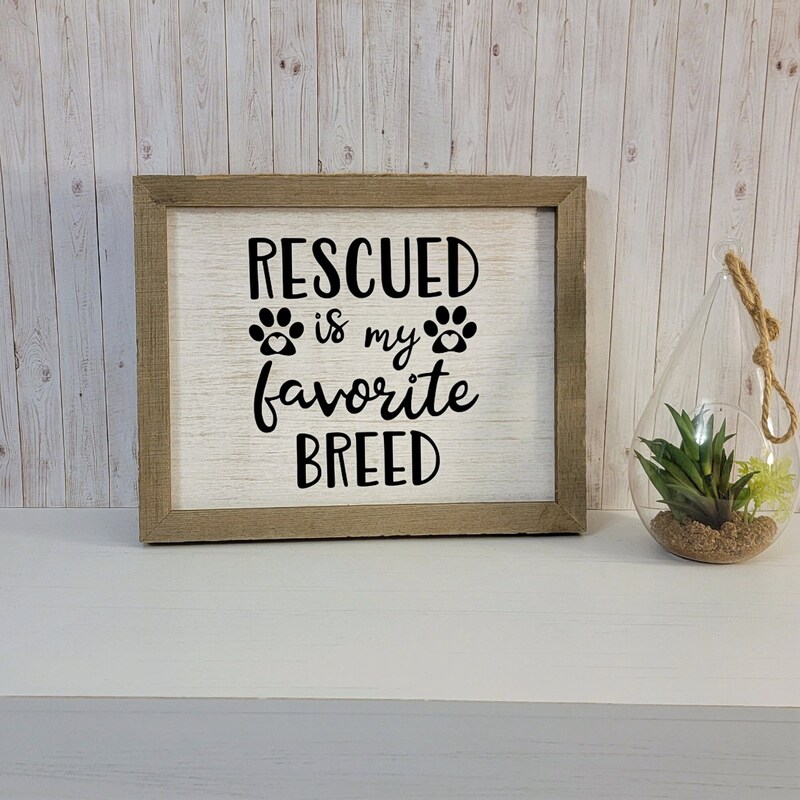 Rescue Dog Sign - Etsy