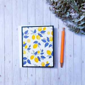 Blank Note Cards With Envelopes, Set of 4, Lemons, Stationary Gifts for ...