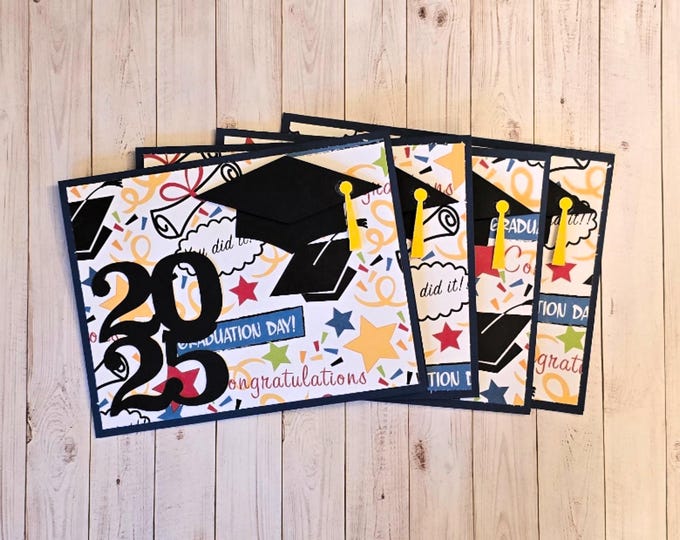 Graduation Card Set 2025, Class of 2025, Grad Cards, Bulk Graduation ...