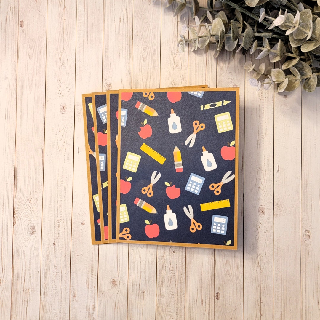 Teacher Note Card Set, Stationary for Teachers, Teacher Appreciation ...