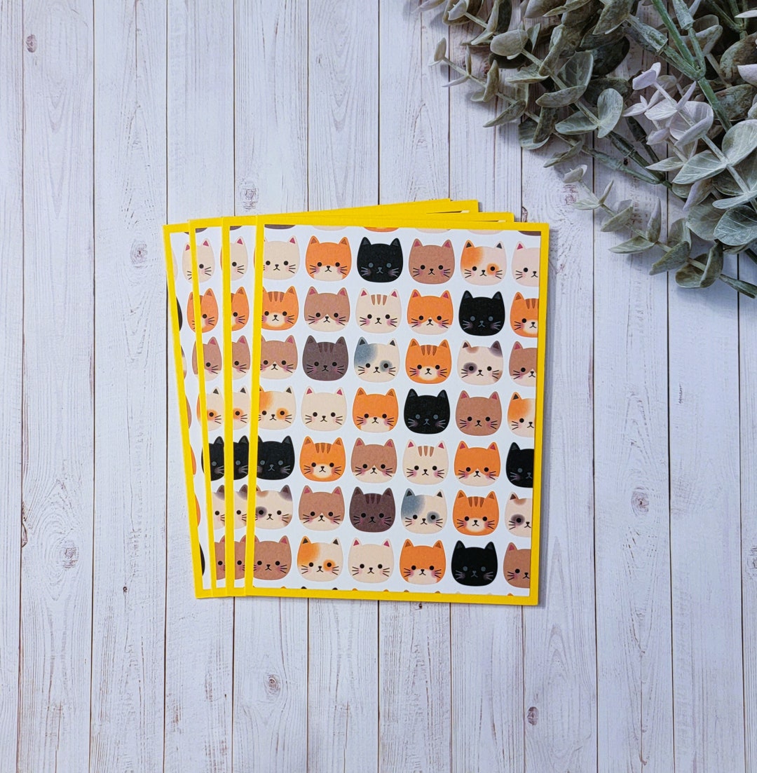Cat Note Card Set, Pet Note Cards, Gifts for Cat Lovers - Etsy