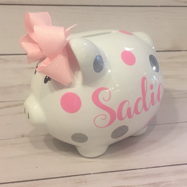 Purple Piggy Bank - Etsy