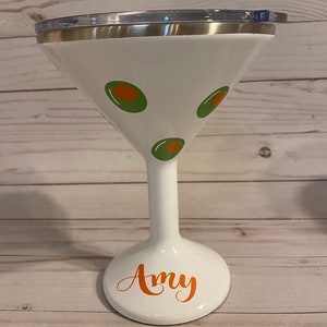 Stainless Martini Cup Martini Glass Monogrammed Martini - Etsy