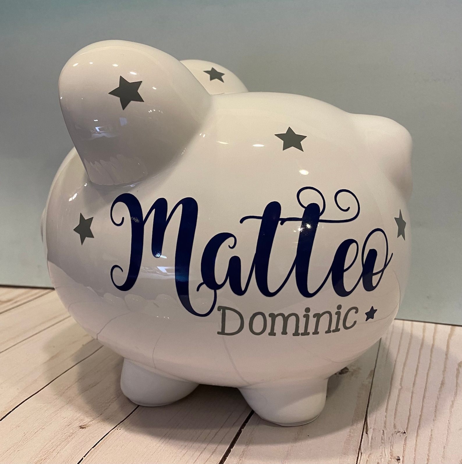 Personalized Large Piggy Bank-piggy Bank for Boys-piggy Bank - Etsy